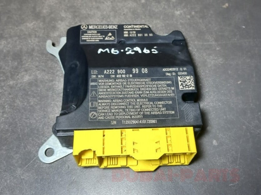 Mercedes-Benz S-Class W222 Air SRS bag Control Module A222 9009908 OEM ...