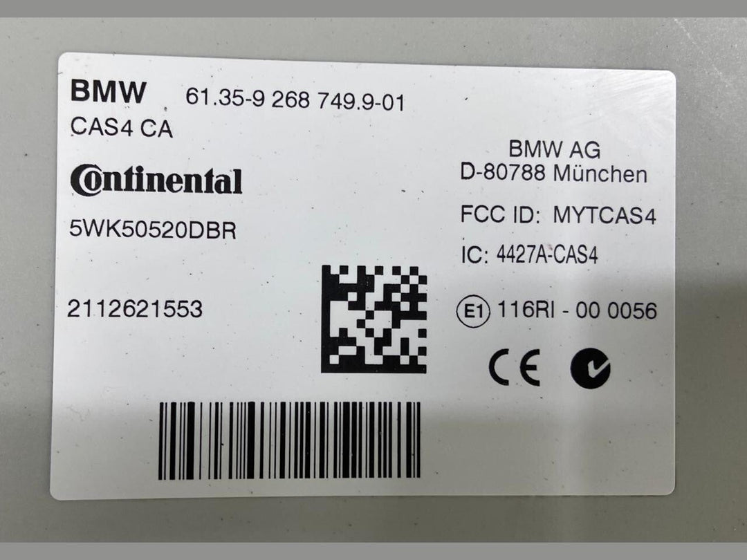 OEM BMW F01 N54 ENGINE CONTROL UNIT ECU SET DME MSD87.2 7633038 USED ...