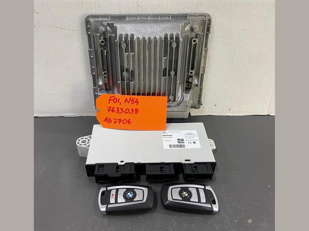 OEM BMW F01 N54 ENGINE CONTROL UNIT ECU SET DME MSD87.2 7633038 USED ...